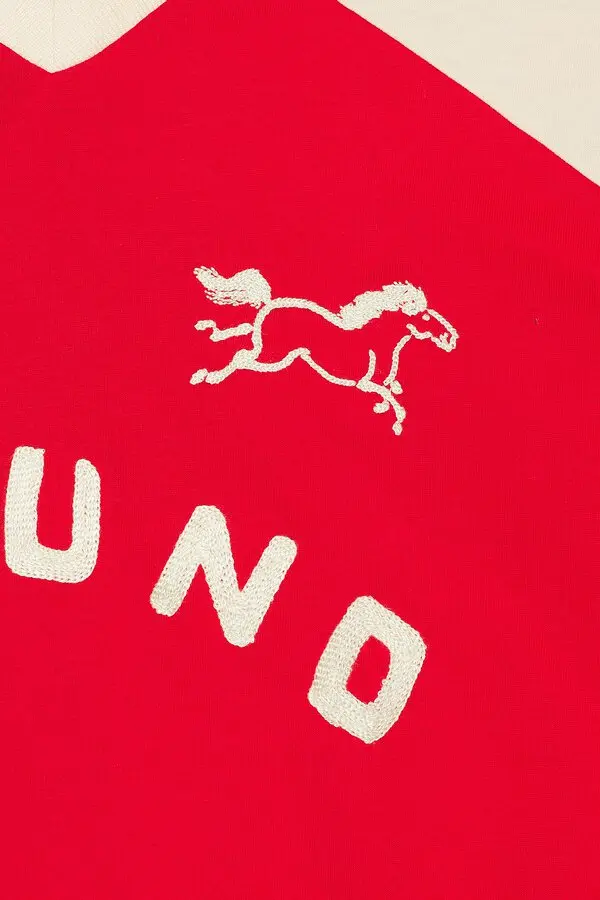 FOUND Goji Collar Print Jersey