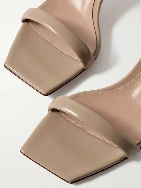 GIANVITO ROSSI Rhys 55 Leather Sandals - Neutrals