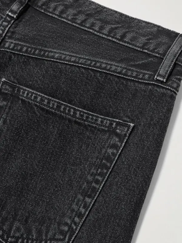 FRAME The Narrow Peg High-rise Tapered Jeans