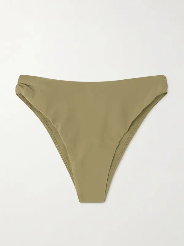 Faithfull The Brand Henni Recycled Bikini Briefs - Green