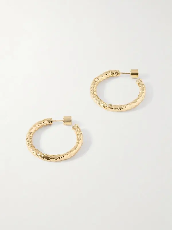 JENNIFER FISHER Hailey Mini -plated Hoop Earrings - Gold