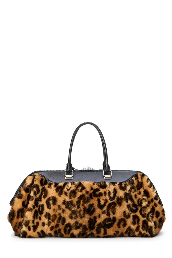 LOUIS VUITTON Leopard Print Mink East/west Tote