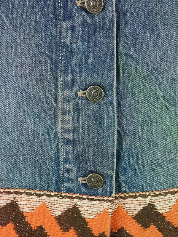Valentino Garavani Jacquard-trim Mini Skirt - Blue