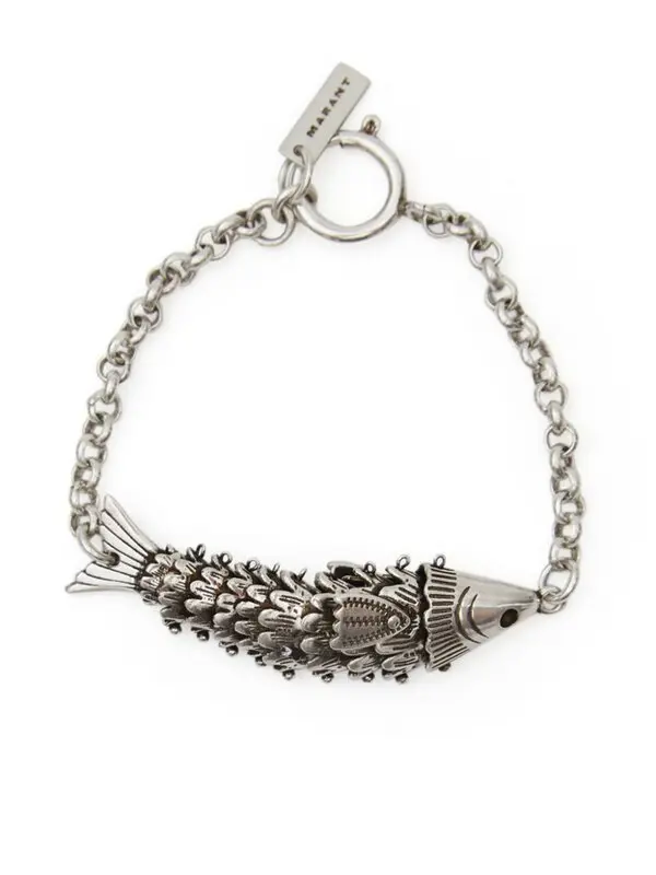 MARANT River Fish Charm Bracelet - Silver