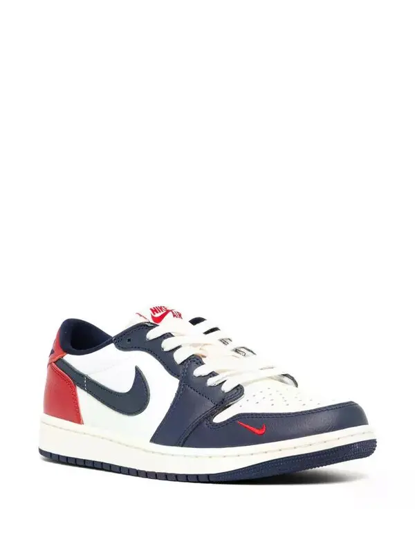 Nike Air Jordan 1 Retro Low Sneakers In Blue - 67% Off | Editorialist
