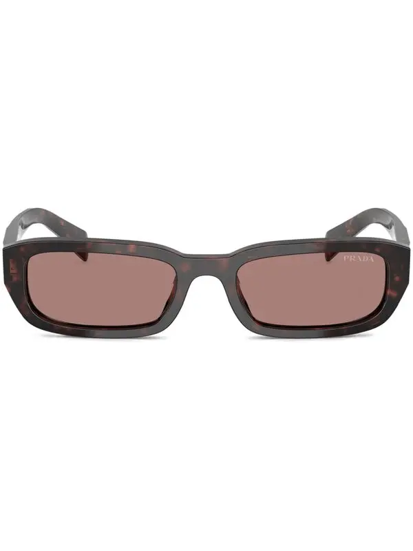 Prada Rectangle-frame Sunglasses - Brown