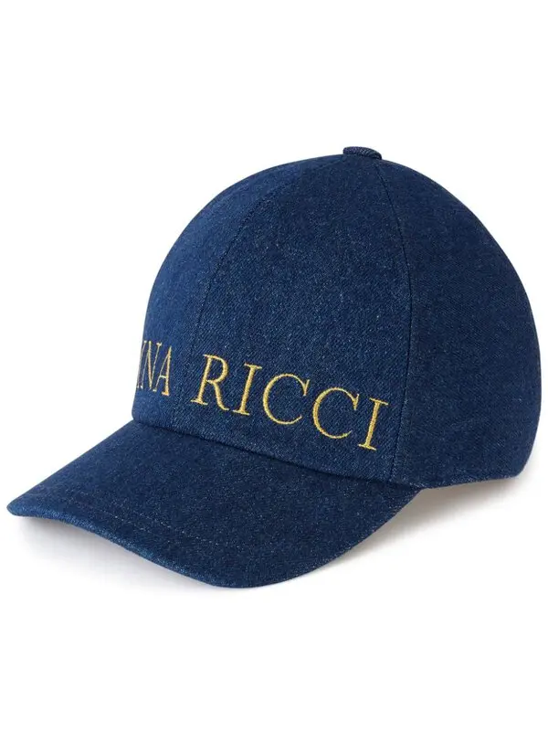 Nina Ricci Logo-embroidered Cap - Blue