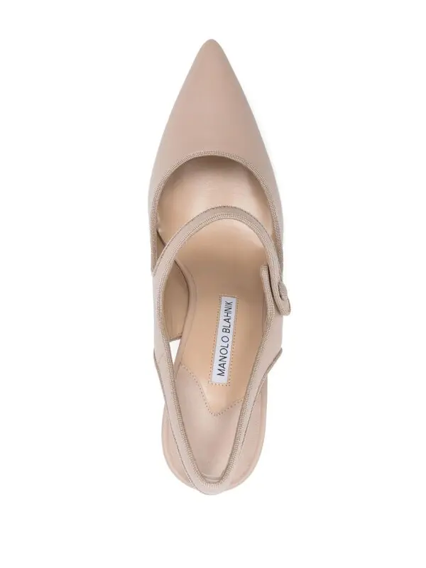 Manolo Blahnik Campari 90mm Pumps - Neutrals