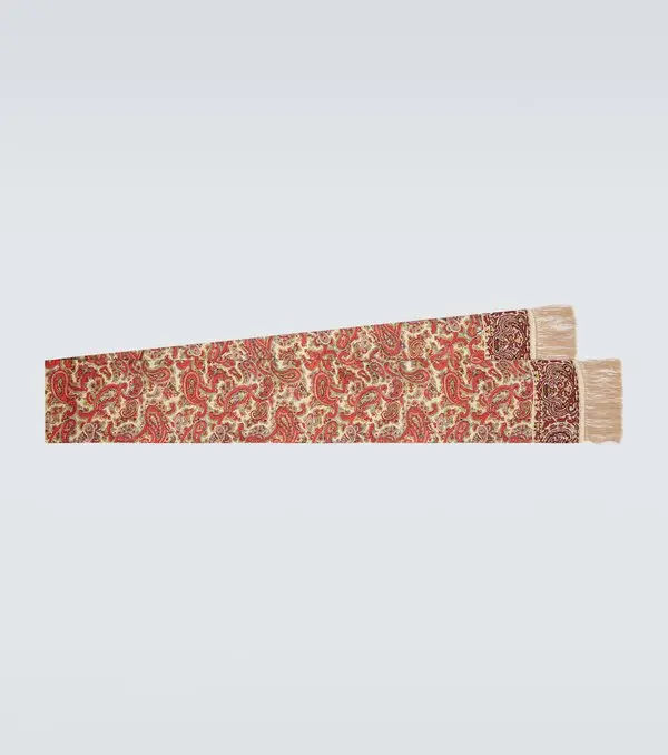 Valentino Garavani Paisley Silk Scarf - Yellow