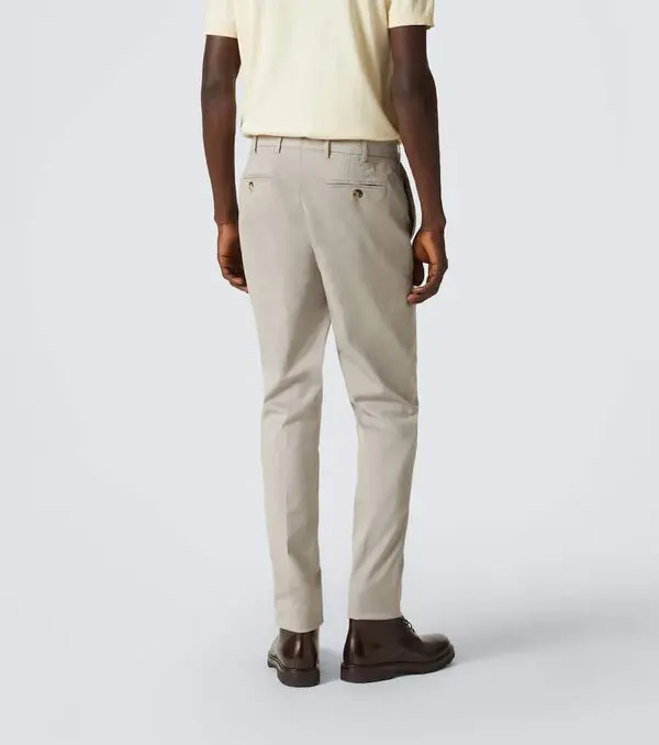 Brunello Cucinelli Cotton Gabardine Slim Pants
