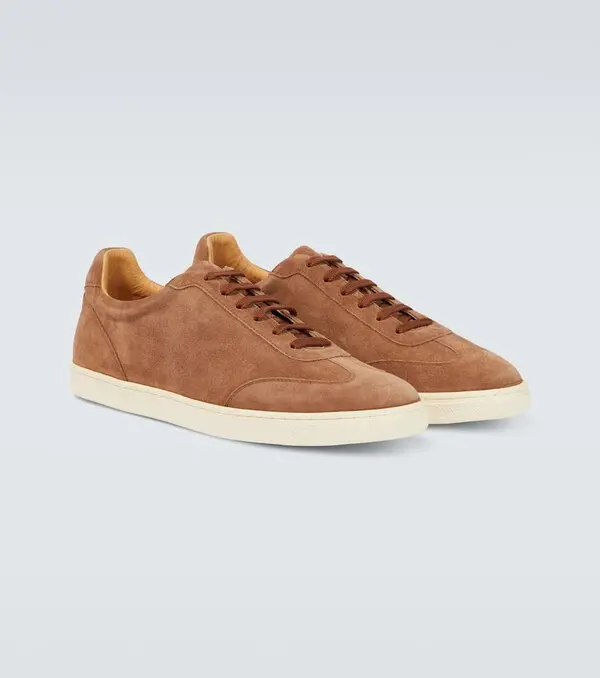 Brunello Cucinelli Suede Low Top Sneakers