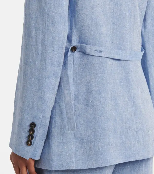 Brunello Cucinelli Linen-blend Single-breasted Blazer