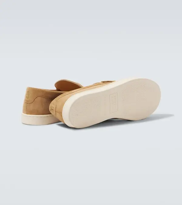 Brunello Cucinelli Suede Loafers - Brown