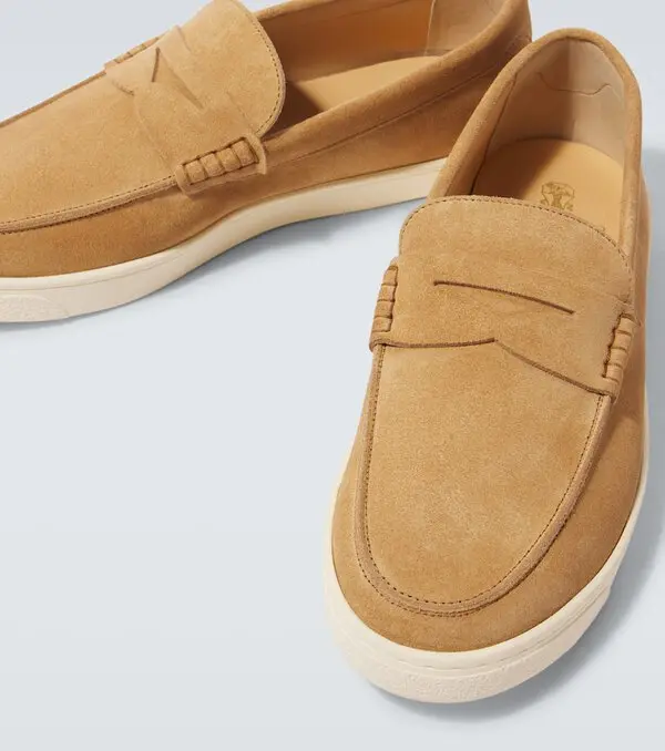 Brunello Cucinelli Suede Loafers - Brown