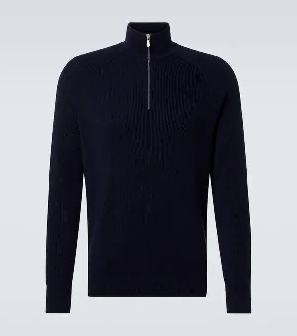 Brunello Cucinelli Half-zip Sweater - Blue