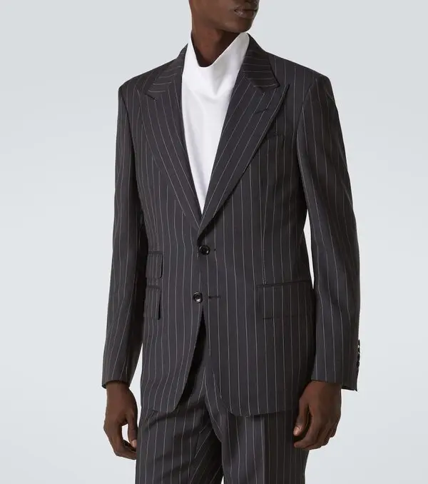 TOM FORD Pinstripe Wool And Mohair Suit