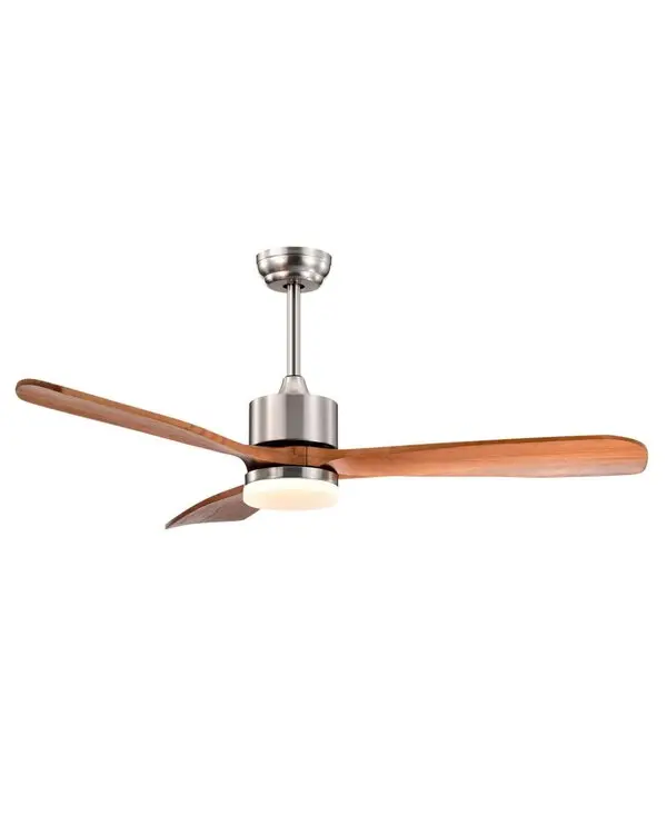 GOUUN 52 Inch Reversible Ceiling Fan With Adjustable Led - Silver