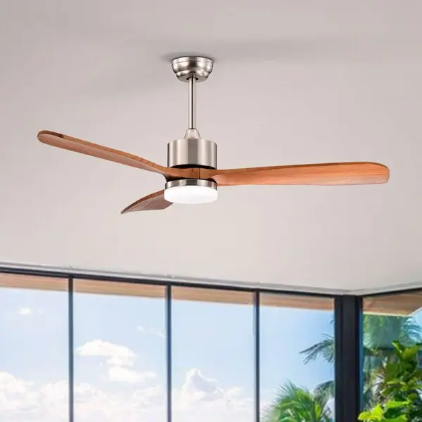 GOUUN 52 Inch Reversible Ceiling Fan With Adjustable Led