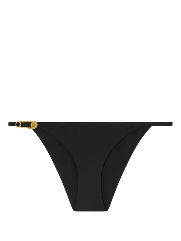 Versace Safety Pin Bikini Bottom - Black