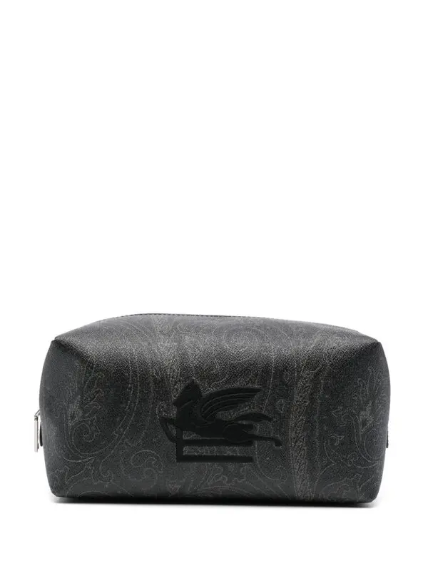 Etro Paisley-print Wash Bag - Black