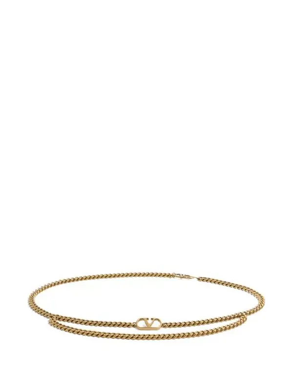 Valentino Garavani Vlogo Signature Chain Belt - Gold