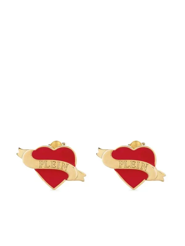 Philipp Plein Valentine Stud Earrings - Gold