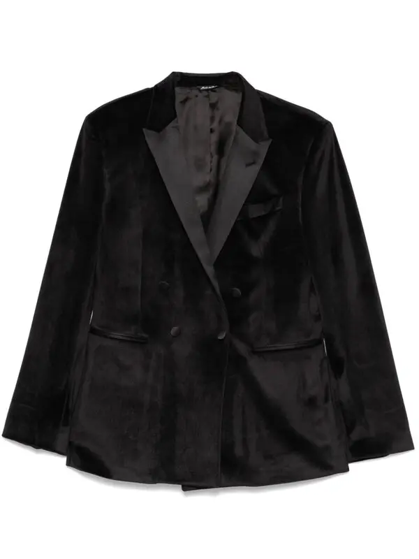 REVERES 1949 Velvet Blazer - Black