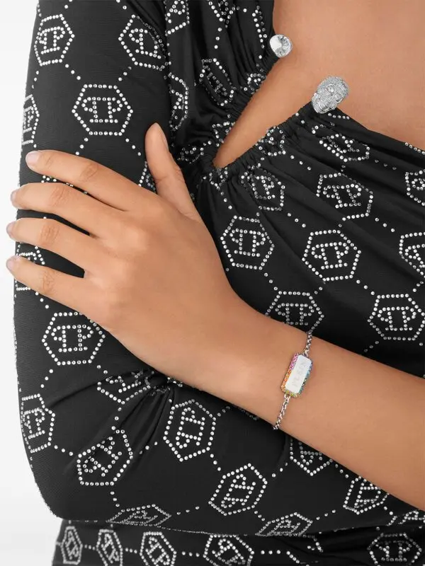 Philipp Plein Crystal-embellished Link Bracelet