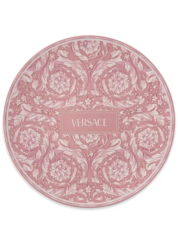 Versace Barocco Porcelain Plate - Pink