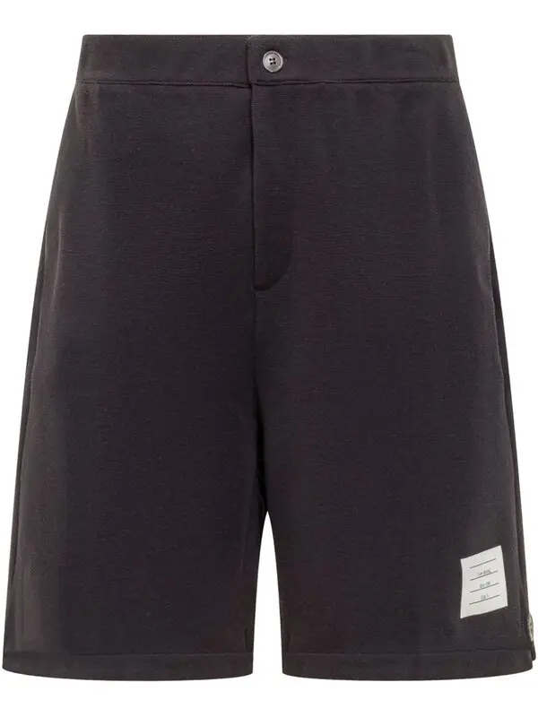 Thom Browne Logo Patch Shorts
