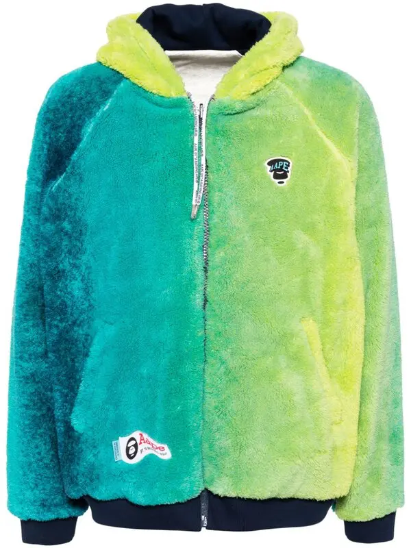 AAPE BY *A BATHING APE Ombré-effect Fleece Hoodie