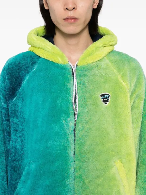 AAPE BY *A BATHING APE Ombré-effect Fleece Hoodie