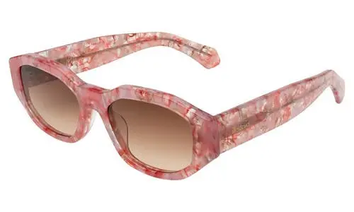Illesteva Cassette Sunglasses - Rose Quartz / Brown