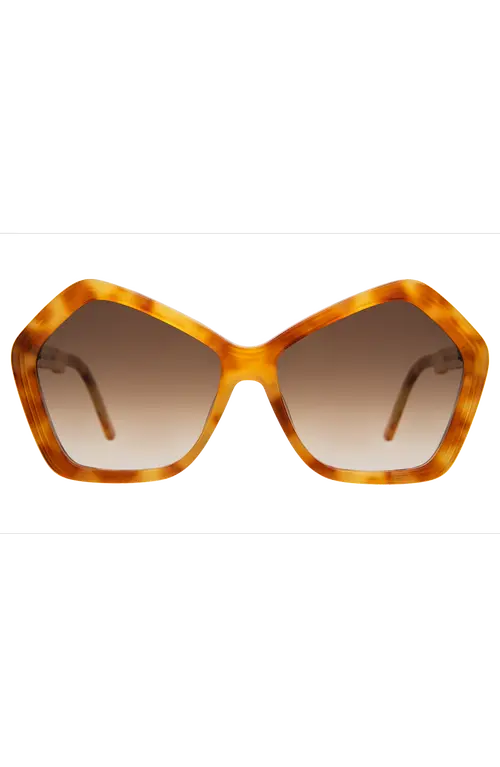 Illesteva Barbra Sunglasses - Amber / Brown