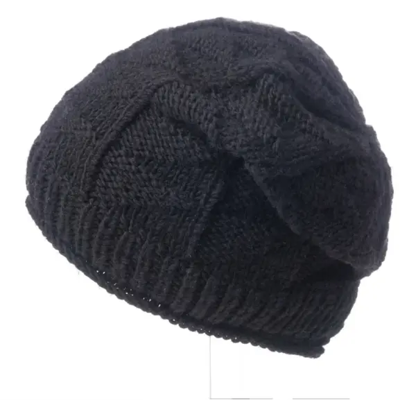 NIRVANNA DESIGNS Wave Slouch Beanie - Black