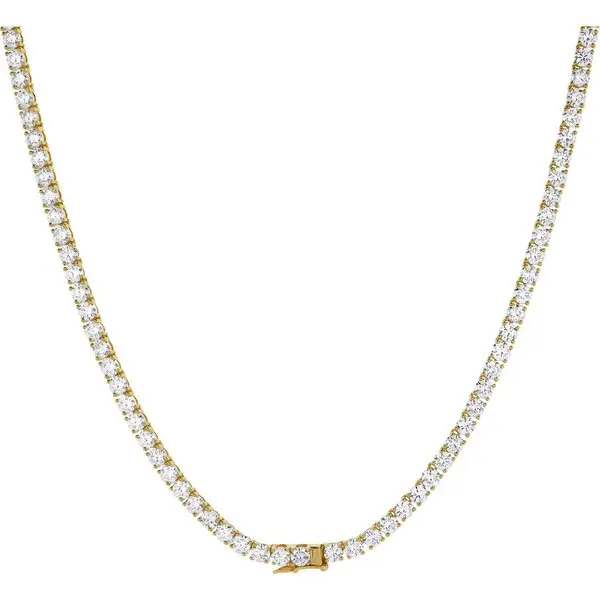 LUVMYJEWELRY Gstaad Lab Grown Diamond Tennis Chain - 10k Yellow Gold