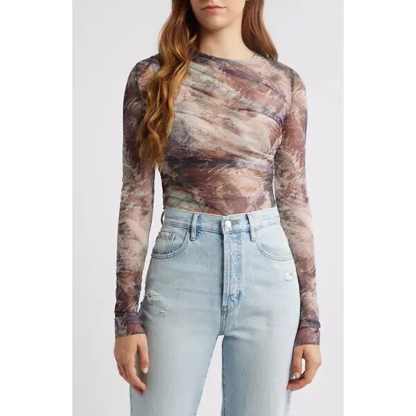 MISTRESS ROCKS Printed Long Sleeve Top