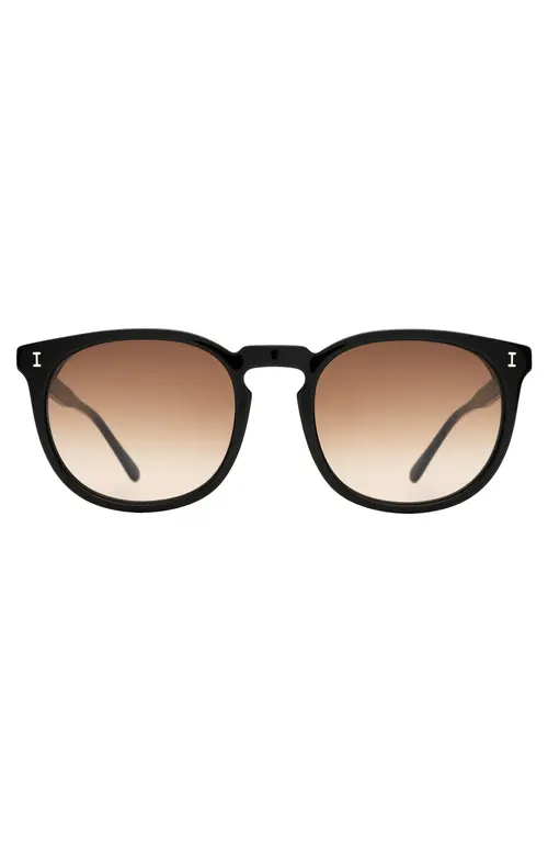 Illesteva Eldridge 56 Sunglasses - Black / Brown