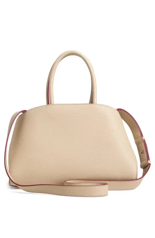 FERRAGAMO Small Hug Top Handle Satchel - Stone