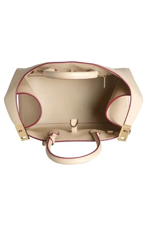 FERRAGAMO Small Hug Top Handle Satchel - Stone