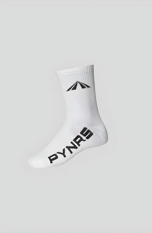 PYNRS PERFORMANCE STREETWEAR Road Logo Crew Socks