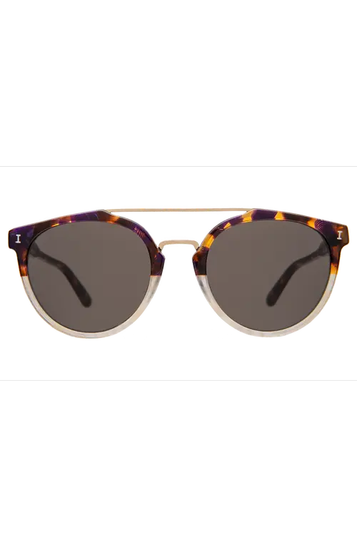 Illesteva Puglia Sunglasses - Rum Raisin Bone