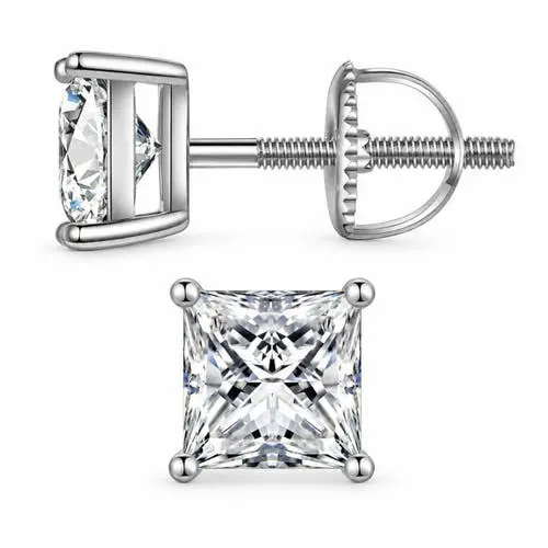 DONATELLO GIAN Name 925 Sterling Stud Earrings - Silver