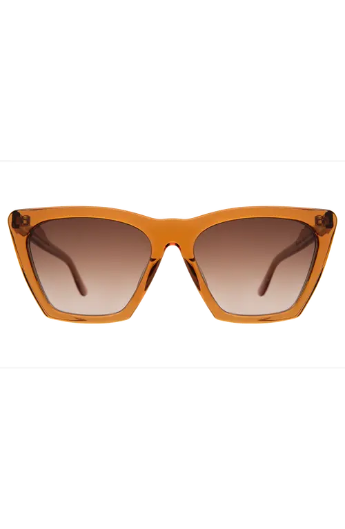 Illesteva Lisbon 57 Sunglasses - Cider / Brown