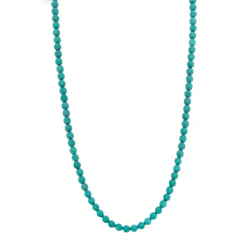 DONATELLO GIAN Name' Beaded Necklace - Turquoise