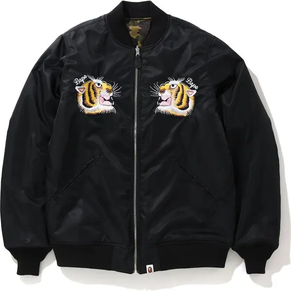A BATHING APE Tiger Embroidery Reversible Jacket