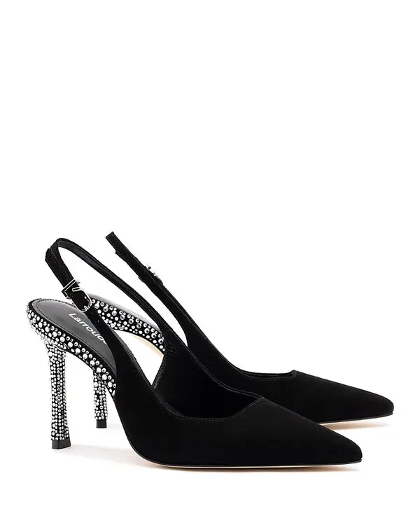 Larroude Kaitlin Crystal Pumps