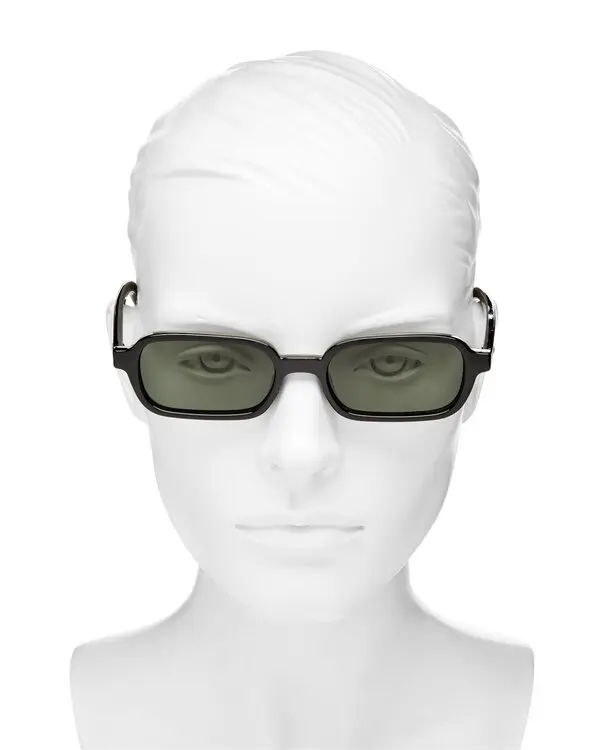Le Specs Pilferer Rectangle Sunglasses, 53mm - Black