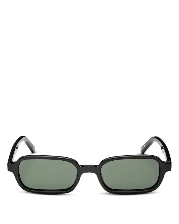 Le Specs Pilferer Rectangle Sunglasses, 53mm - Black