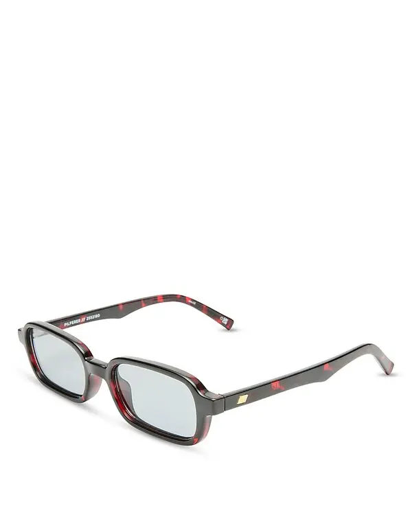 Le Specs Pilferer Rectangle Sunglasses, 53mm - Tortoise